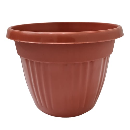 Jual Pot Bunga Pot Tanaman Pot Kembang Bulat Plastik Blink Coklat ...