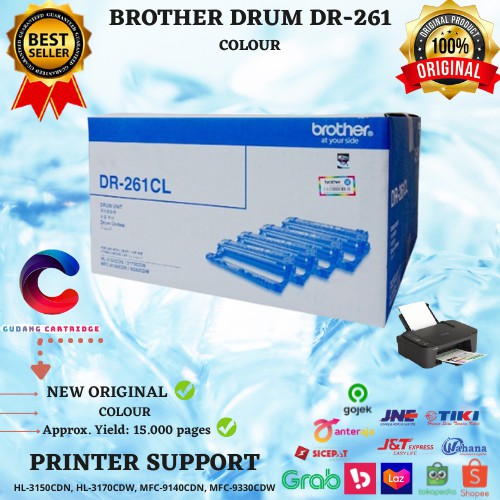 Jual BROTHER DRUM DR - 261 COLOUR ORIGINAL - ORIGINAL DRUM PRINTER ...