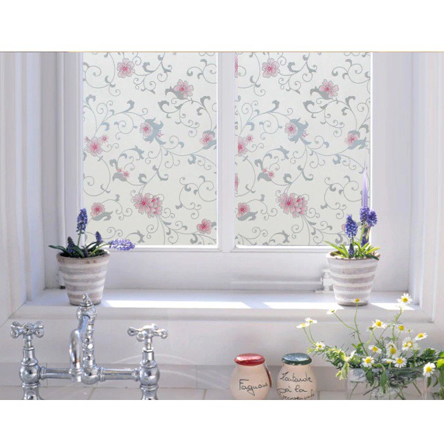 Jual Sticker Stiker Kaca Motif Uk.45x100cm Jendela Etalase Pintu Motif ...