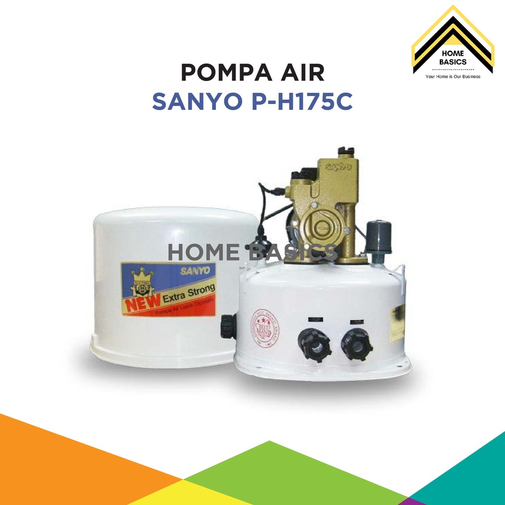 Jual Pompa Air Otomatis Sanyo PH-175 / P-H175C / Auto / Pompa Air Sumur ...