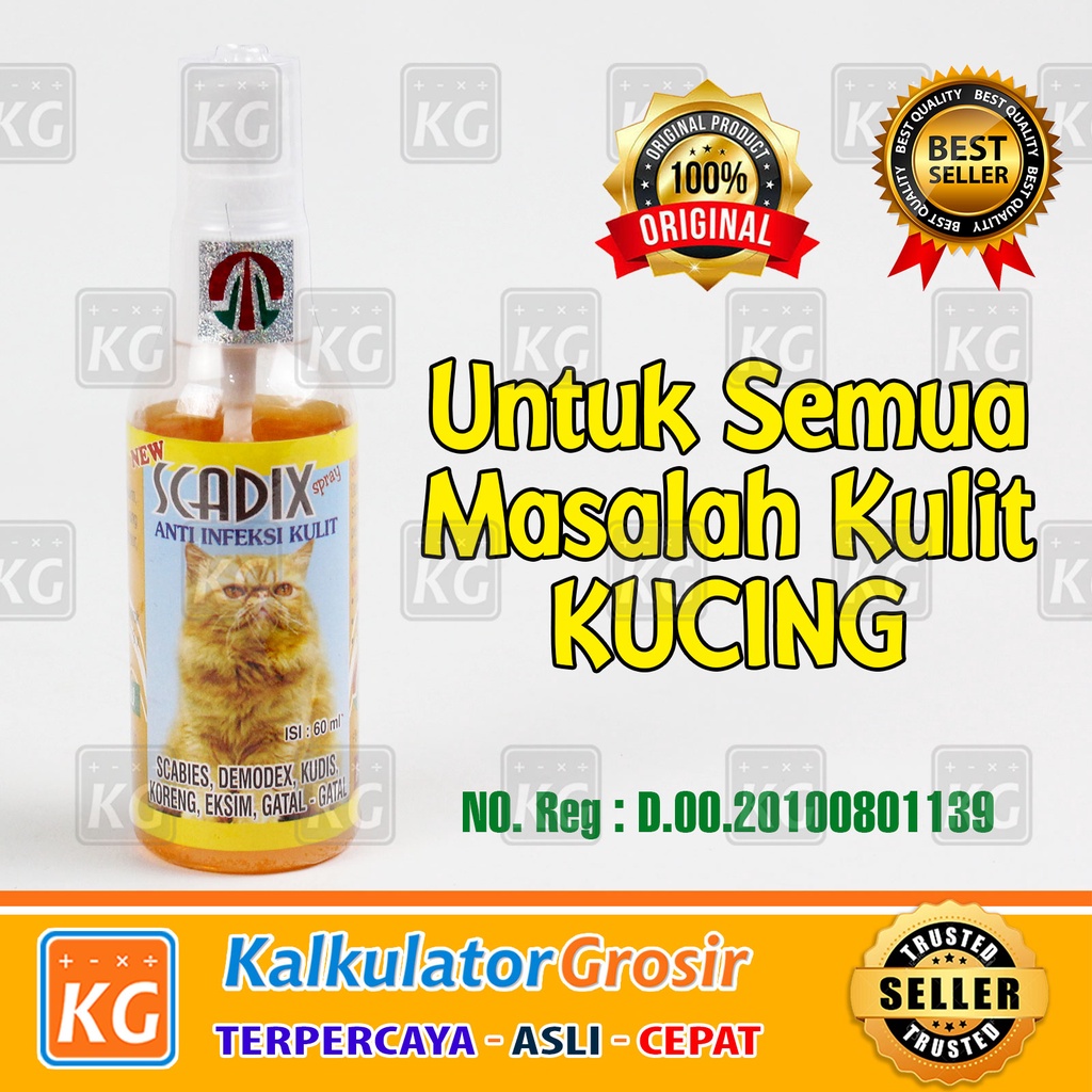 Jual Scadix Cat and Dog Spray Anti Infeksi Kulit Scabies Demodex Kudix ...