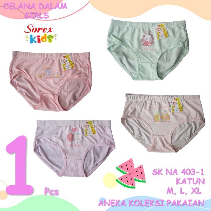 Jual Celana Dalam Kancut Anak Cewek / CD Sempak Anak Perempuan Sorex Kids NA 403 - 1 COD Aneka ...