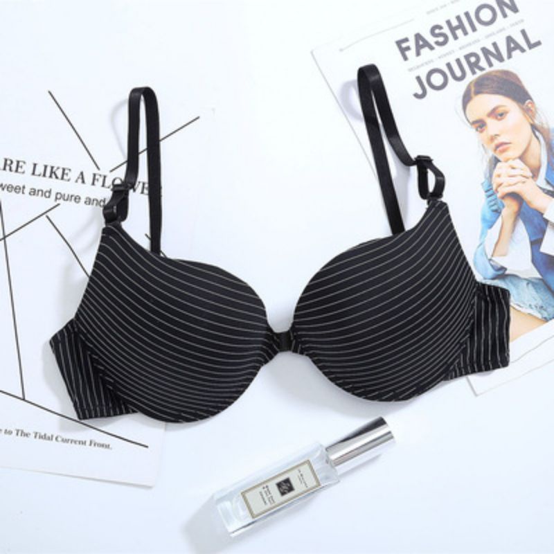 Jual Push Up Bra Buka Depan Motif Stripe Garis Sexy | Shopee Indonesia