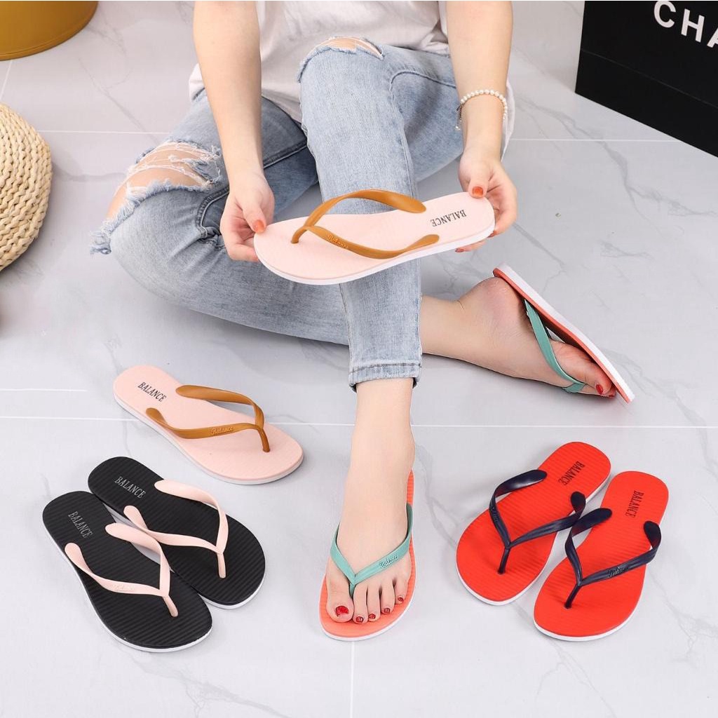 Jual Sandal Japit Wanita Casual Summer Impor Anti Slip / Sandal Jepit ...