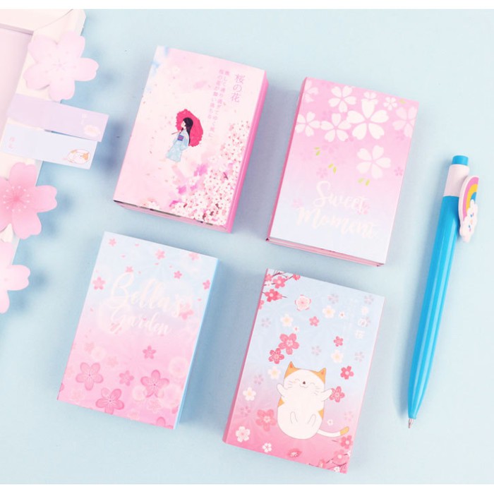 Jual Jual Stick Note Lipat 6 Bunga Sakura Diskon | Shopee Indonesia