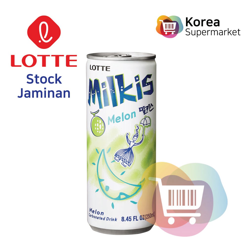Jual Lotte Milkis Melon 250ml/Soda Susu Rasa Melon Asli Korea | Shopee ...