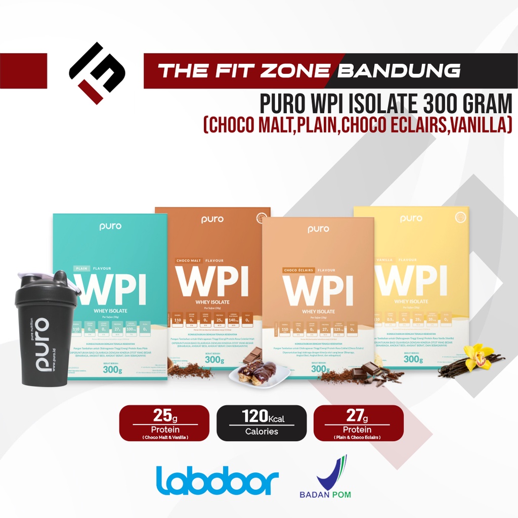 Jual Puro wpi Whey Protein Isolate 300gr | Shopee Indonesia