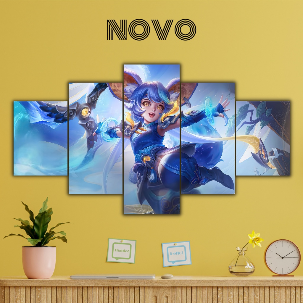 Jual NOVO 1 SET Pajangan Hiasan Dinding Poster NANA Mobile Legend Wall ...