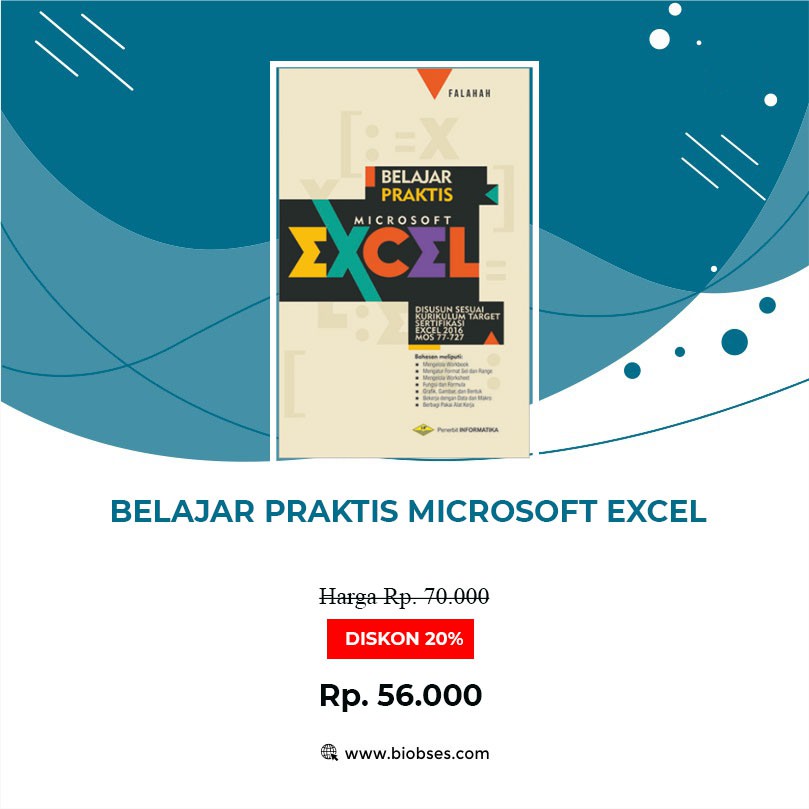 Jual BUKU BELAJAR PRAKTIS MICROSOFT EXCEL | Shopee Indonesia
