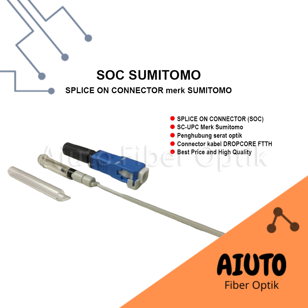 Jual SOC Sumitomo/ Splice On Connector SC SM Fiber Optik Original ...