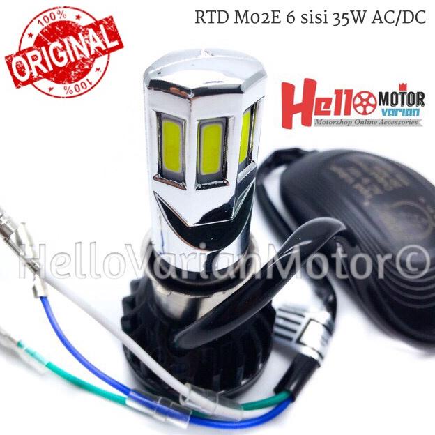 Jual LAMPU LED DEPAN MOTOR RTD M02E 6 SISI | Shopee Indonesia