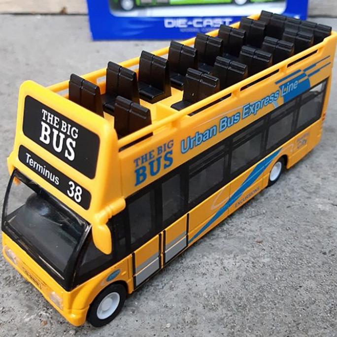 Jual Miniatur Bus Tingkat - Diecast Bus Tingkat Metal Alloy - Die-cast ...