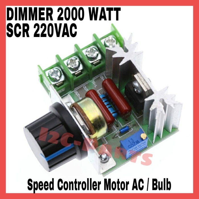Jual Dimmer AC 220V SCR 2000W Motor Speed Controller PWM Regulator Triac | Shopee Indonesia