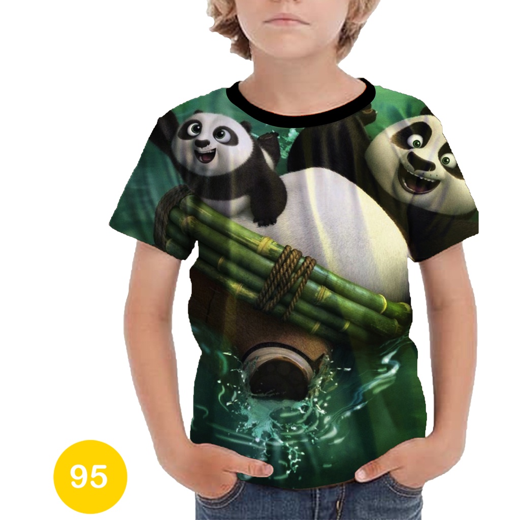 Jual Baju Kung Fu Panda Baju Anak 3D Kartun Animasi #COWO-95 | Shopee ...