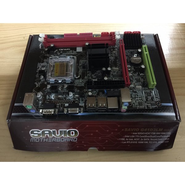 Jual MOTHERBOARD SAVIO G41 (SOCKET LGA 775, G41, DDR3) - Mainboard MOBO | Shopee Indonesia