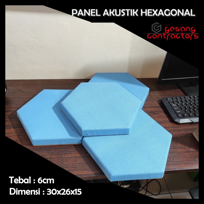 Jual Panel Akustik Hexagon 30cm (30x26x15cm) Tebal 6cm | Busa Peredam ...