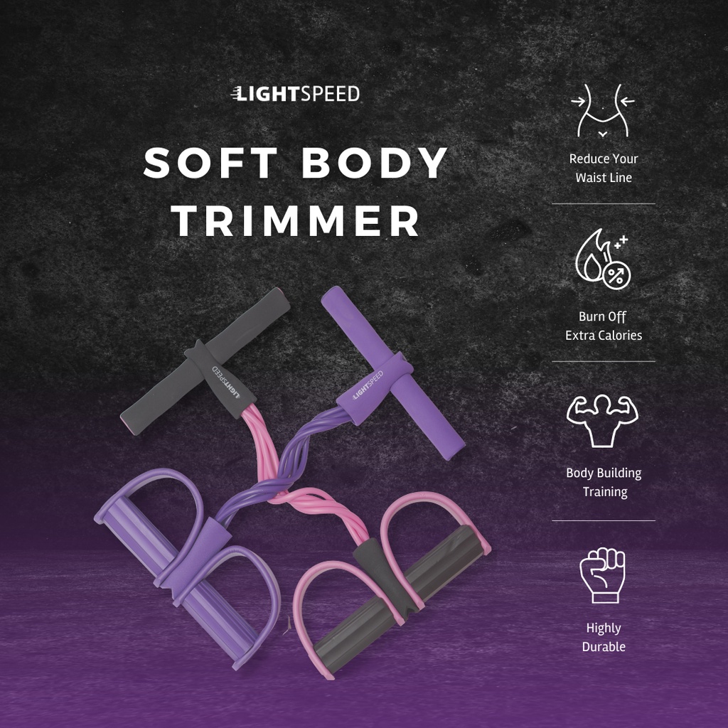 Jual LIGHTSPEED SOFT BODY TRIMMER / Tummy Trimmer Alat Fitness / Alat ...