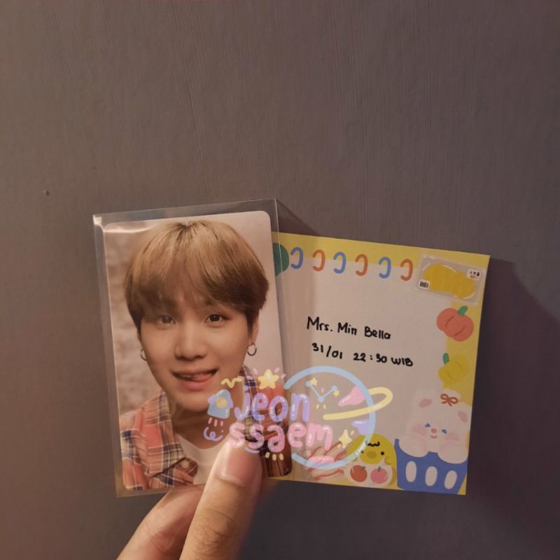 Jual Booked PC Photocard Samsung Galaxy Yoongi Suga Melet BTS Official ...