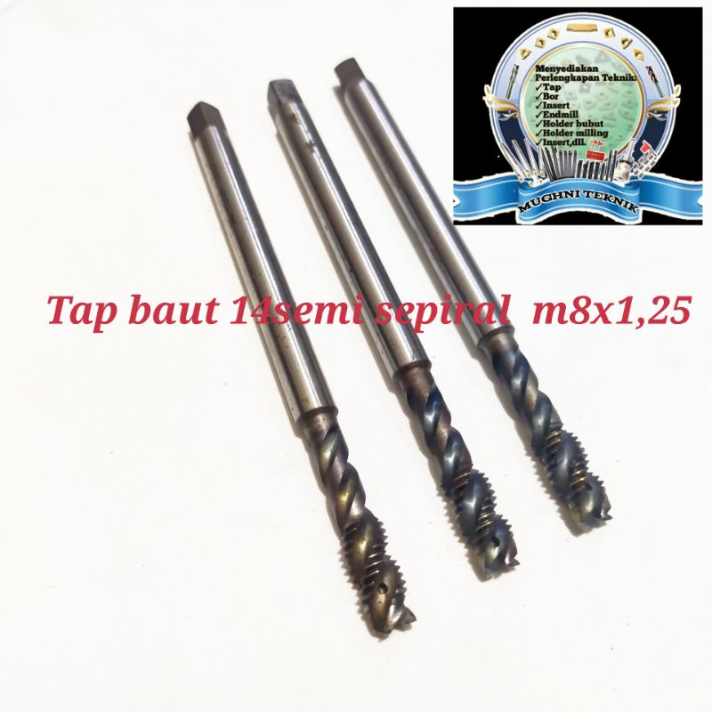 Jual Tap mesin tap long 130mm tap baut kepala kunci 14 m8x1,25 OSG ...