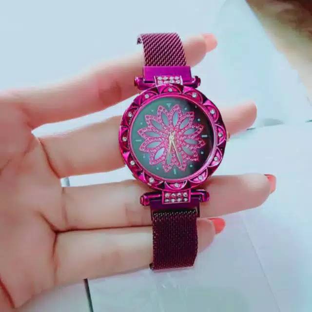 Jual Jam Tangan Magnet Wanita Strab Stainless Steel | Shopee Indonesia