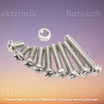 Jual Baut JP 4mm Bunga + Mur Pasangan Lengkap | Shopee Indonesia