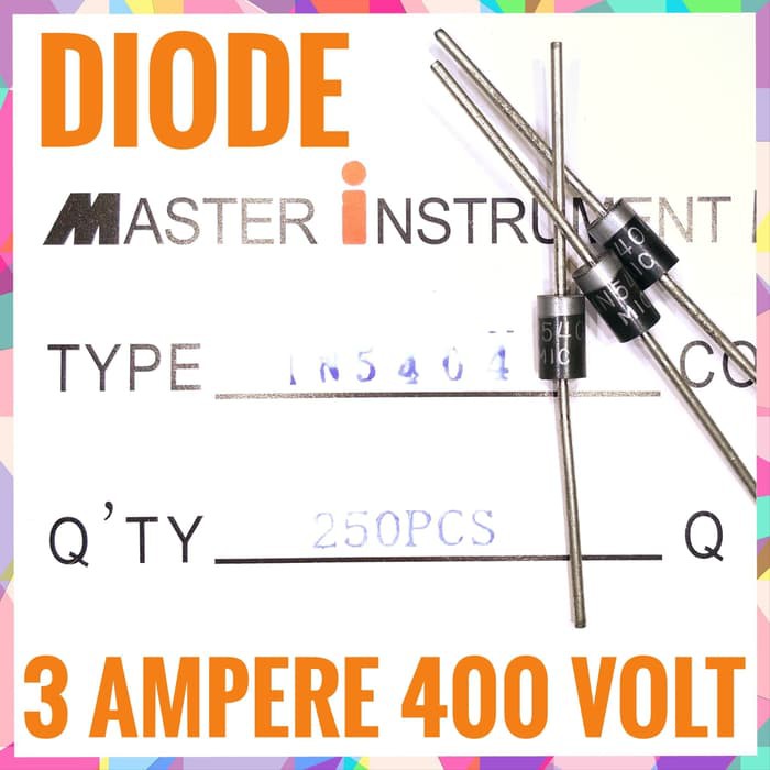 Jual Master Instrument Corp. Diode 1N5404 3A 400V dioda | Shopee Indonesia