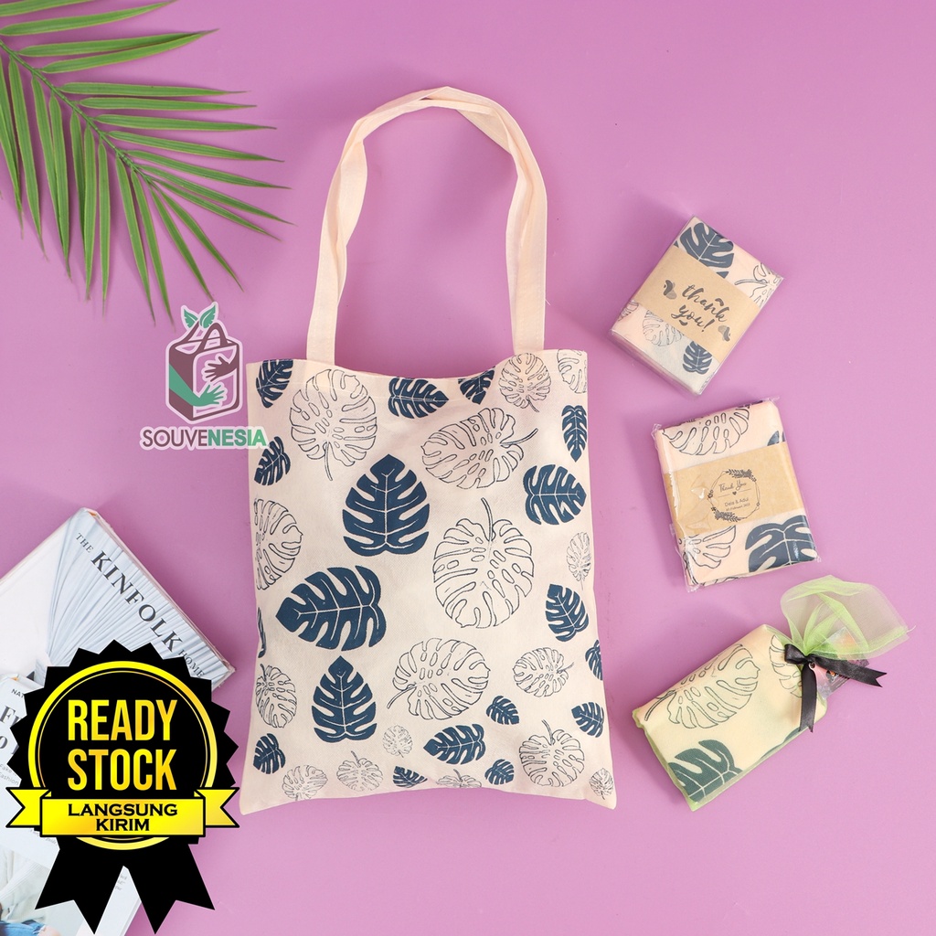 Jual READY STOCK SPUNBOND LANGSUNG KIRIM Totebag/Monabag Souvenir ...