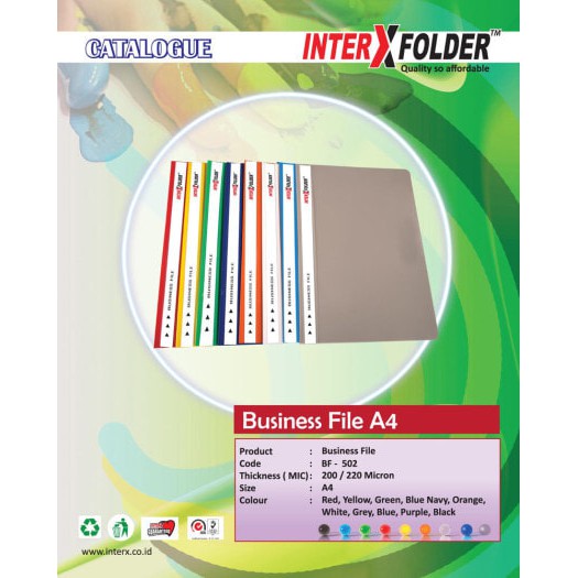 Jual Bisnis File A4 Pocket Inter X | Shopee Indonesia