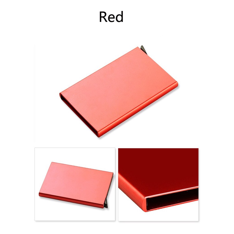 Jual Dompet Kartu Metal Case Pop Up Card Holder RFID Blocking Smart ...