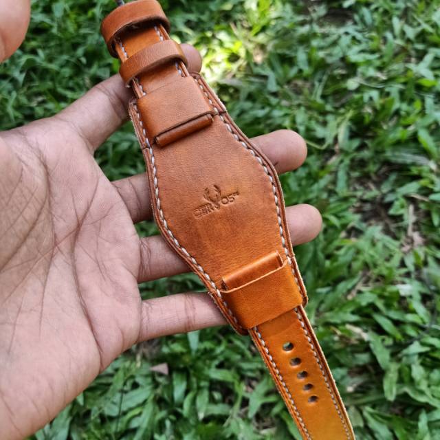 Jual TALI JAM TANGAN KULIT CUSTOM BUND STRAP FREE LASER LOGO | Shopee ...