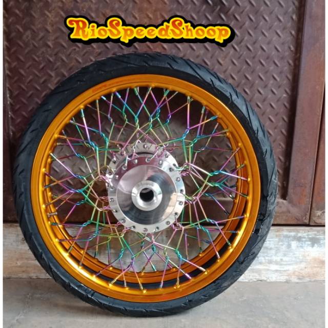 Jual Velg Set Cb150R/Cbr150 Ring17 JariJari Kepang Plus Ban | Shopee ...