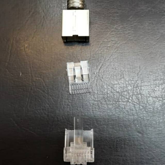 Jual Konektor RJ45 cat 6 AMP ( commscope ) Original / satuan | Shopee ...