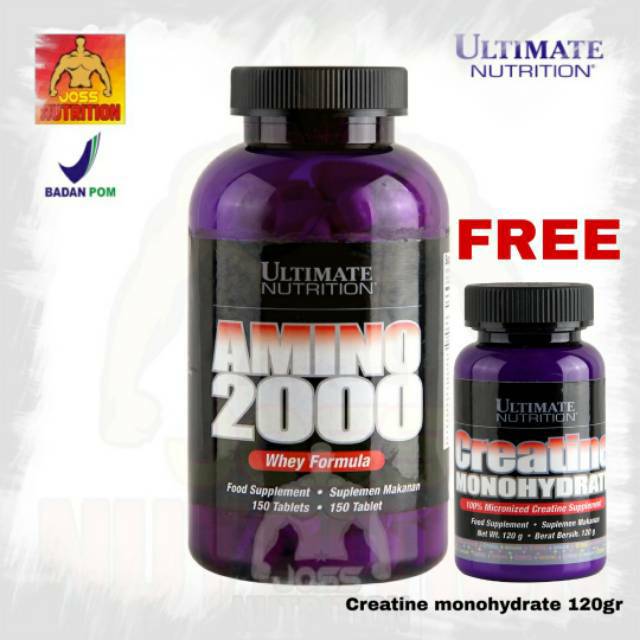 Jual Ultimate Nutrition Amino 2000 150 Tabs 100% WHEY ISOLATE, THE BEST ...