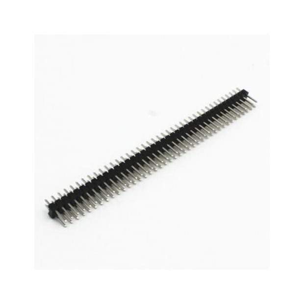Jual Pin Header Strip Male Double Row 2x40 2.54mm Black Hitam beetron65 Murah | Shopee Indonesia