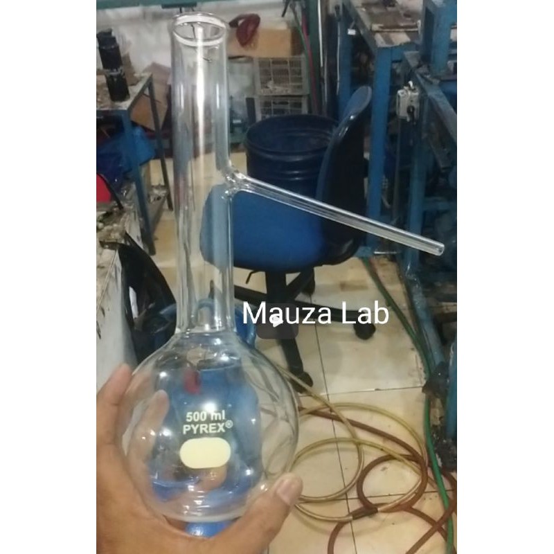 Jual Labu destilasi / Distiling flask 500 ML PYREX | Shopee Indonesia