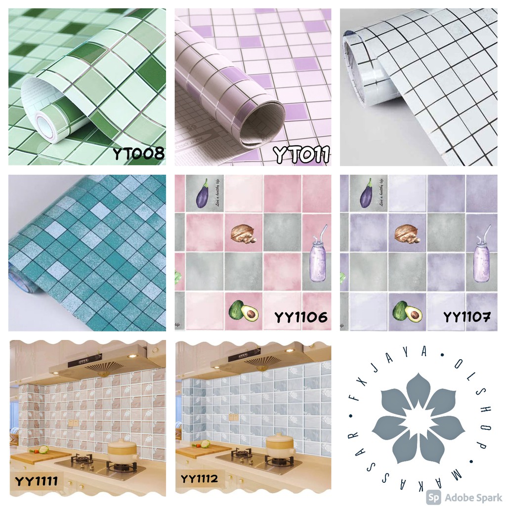 Jual Wallpaper Sticker Dapur ORANGE 45cm x 5m | Shopee Indonesia