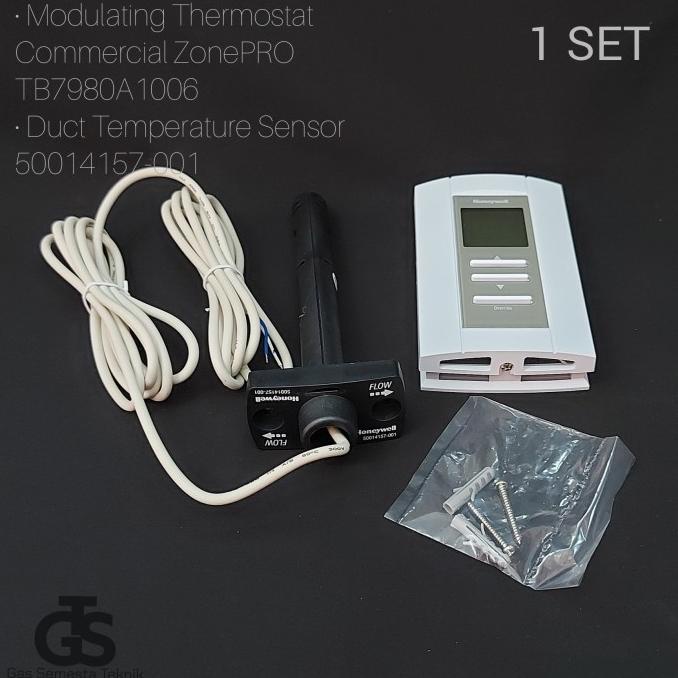 Jual Thermostat Zonepro Tb7980A1006 + Duct Temperature Sensor Honeywell | Shopee Indonesia