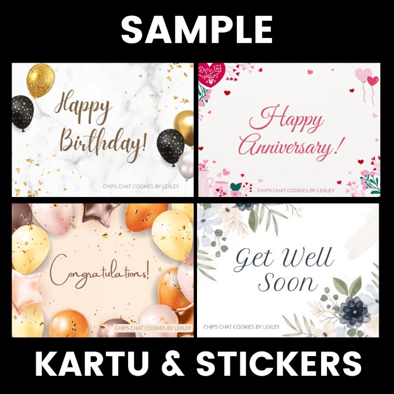 Jual KARTU UCAPAN / CARD / CUSTOM KARTU / STICKER | Shopee Indonesia
