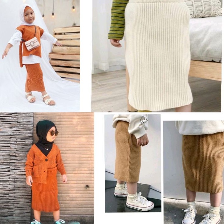 Jual Rok Rajut Anak Perempuan-fashion anak anak-Rok span Anak 2-8thn ...