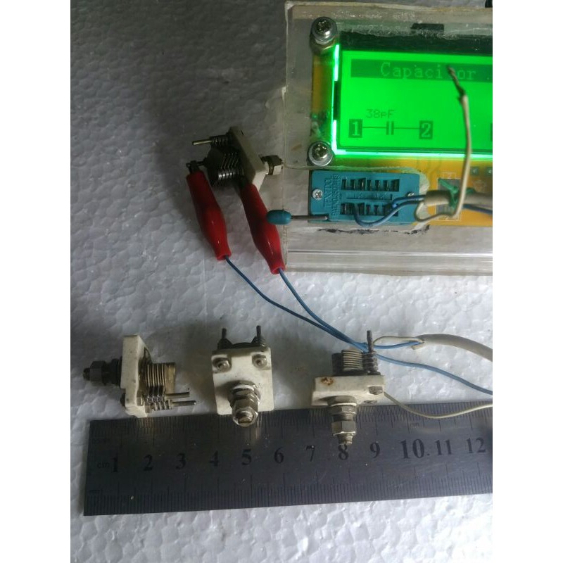 Jual varco besi 35pf trimer batu highvoltage variable capacitor tested ...