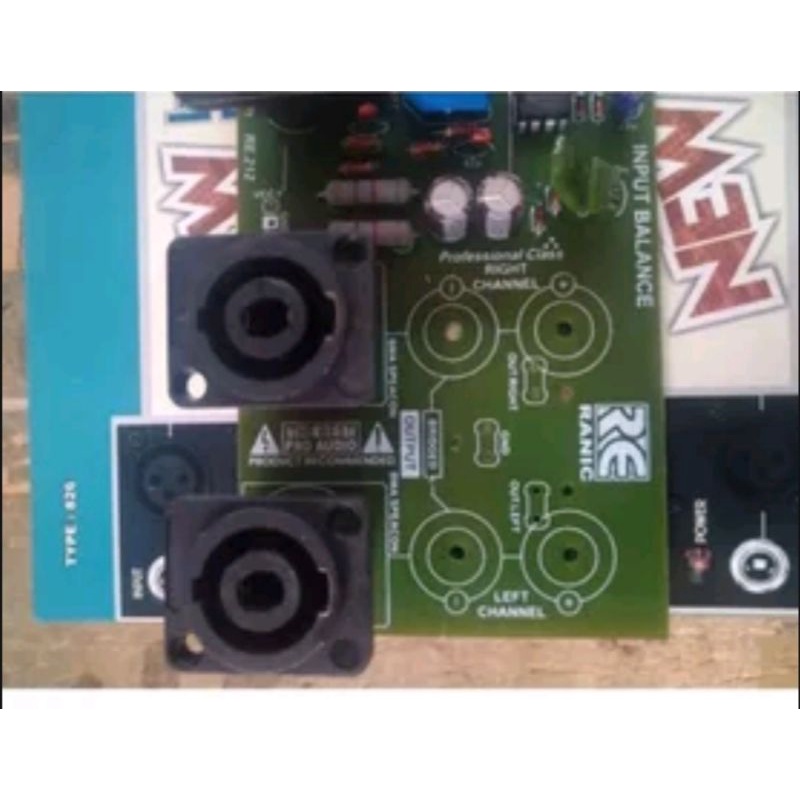 Jual kit input balance stereo panel belakang amplifier ampli input ...