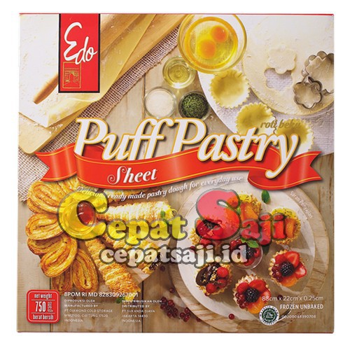 Jual Edo Puff Pastry Sheet 750 gr / Kulit Zuppa Soup | Shopee Indonesia