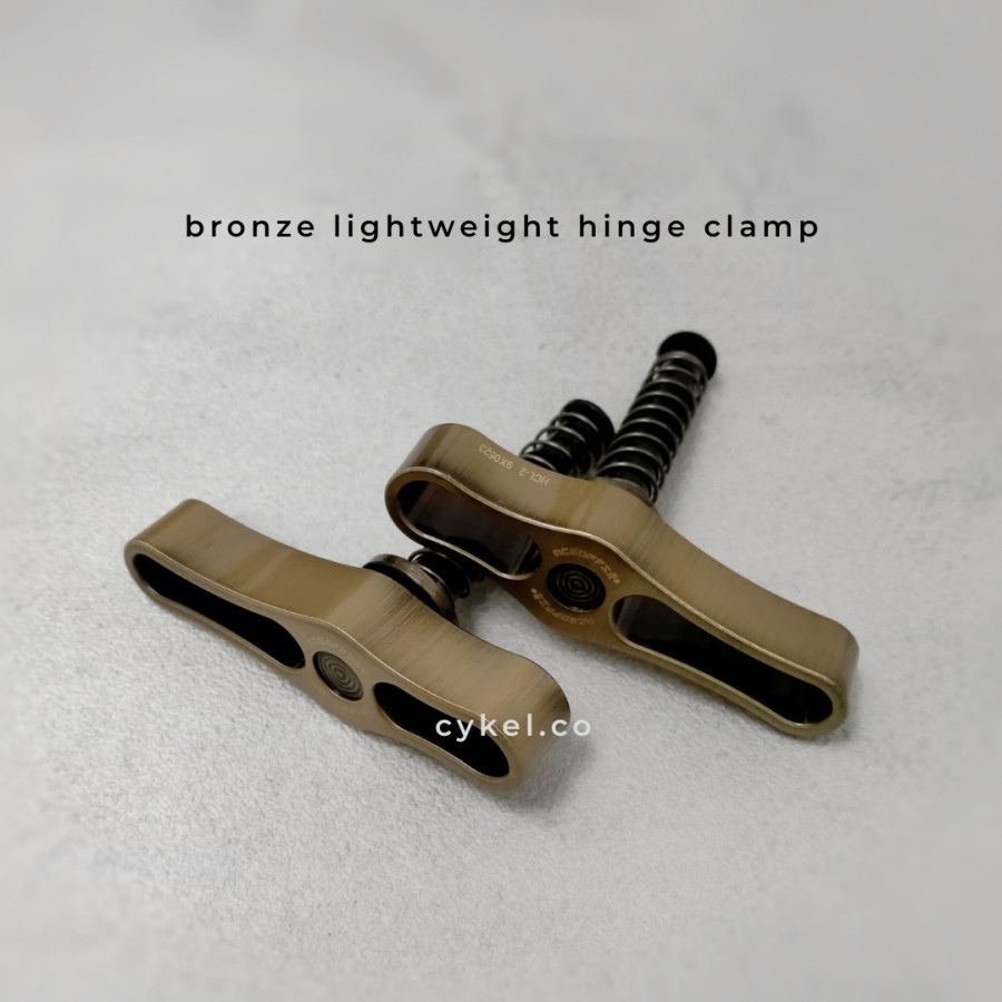 Jual hinge clamp bronze CNC for brompton aceoffix | Shopee Indonesia