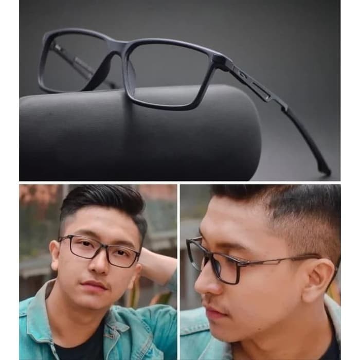 Jual PROMO !! frame kacamata minus pria sporty baca plus minus cyl bisa anti radiasi 3190 ...