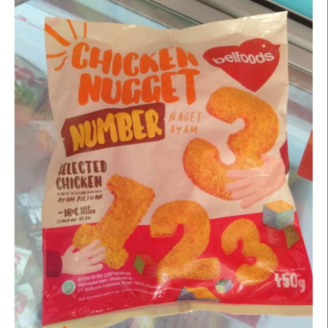 Jual Belfood chicken nugget number 450gr | Shopee Indonesia