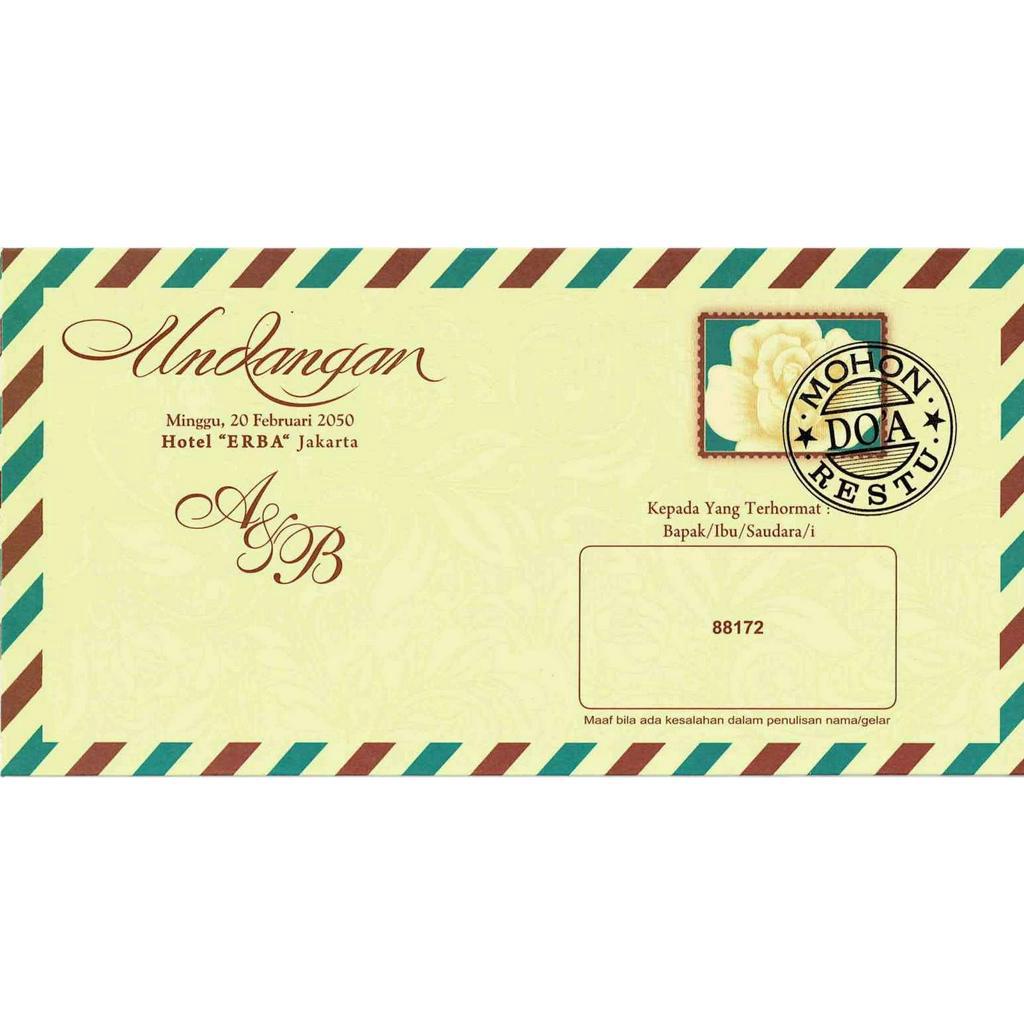 Jual cetak print undangan erba 88172 undangan nikah pernikahan FREE ...