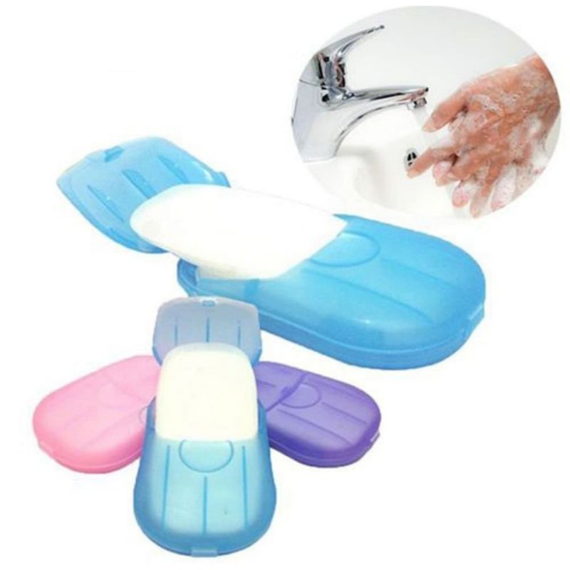 Jual Sabun kertas paper soap badan travel ringan praktis 20 pcs lembar ...