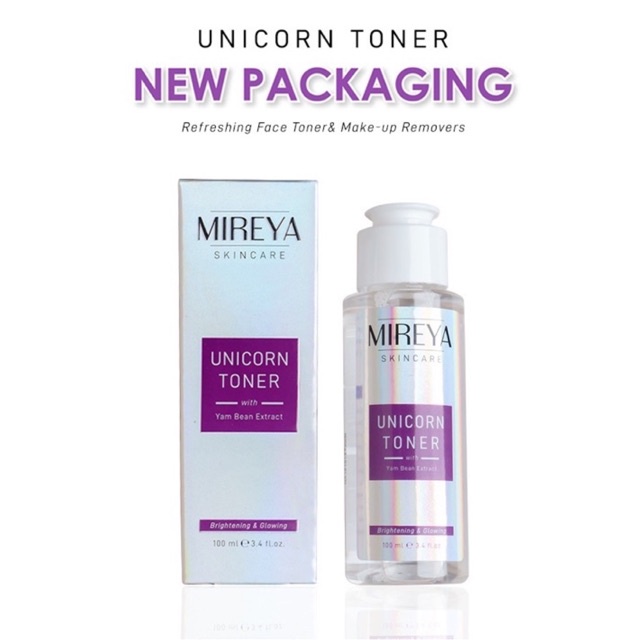 Jual Mireya Unicorn Toner with Yam Bean Extract Brightening & Glowing ...