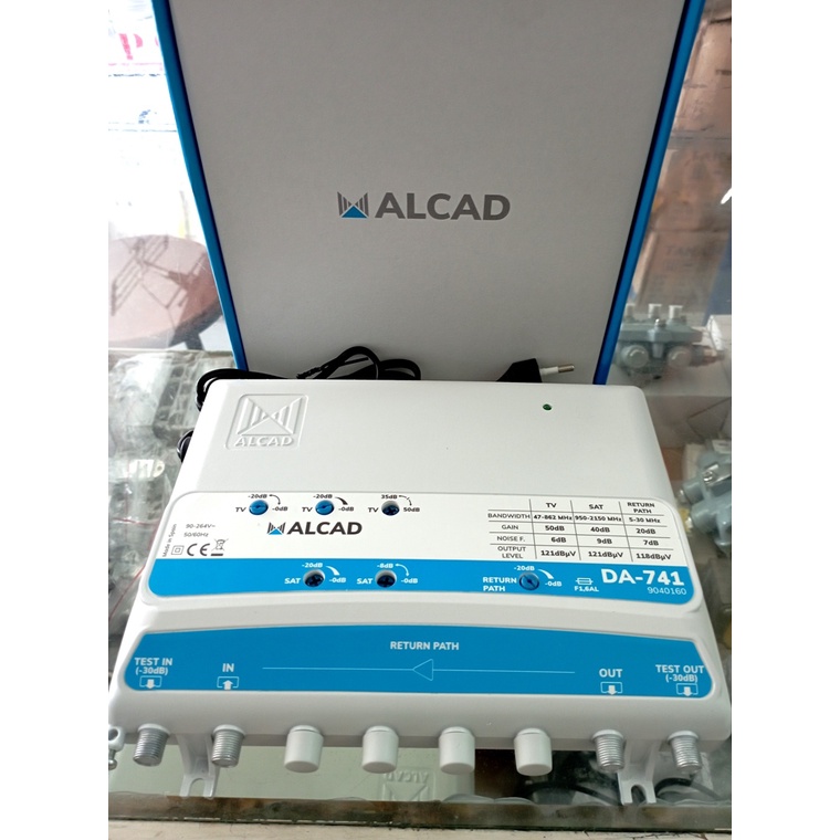 Jual RF Indoor Amplifier ALCAD DA-741 ( Gain 50dB ) Pengganti CF-711 ...