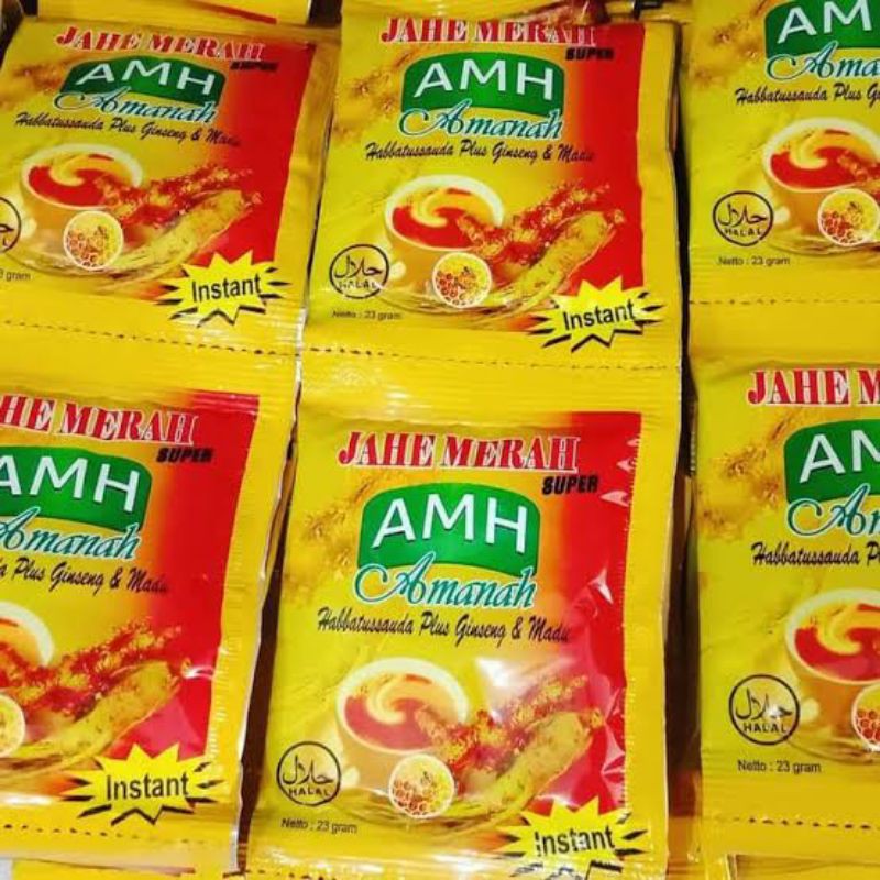 Jual JAHE MERAH SUPER AMH ORIGINAL PER RENTENG ISI 10 SACHET minuman ...